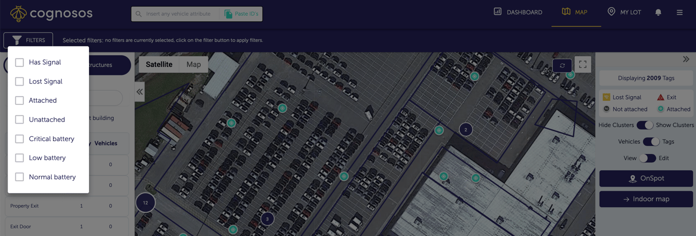 Using Search & Filters to Locate and View Tags on the Map